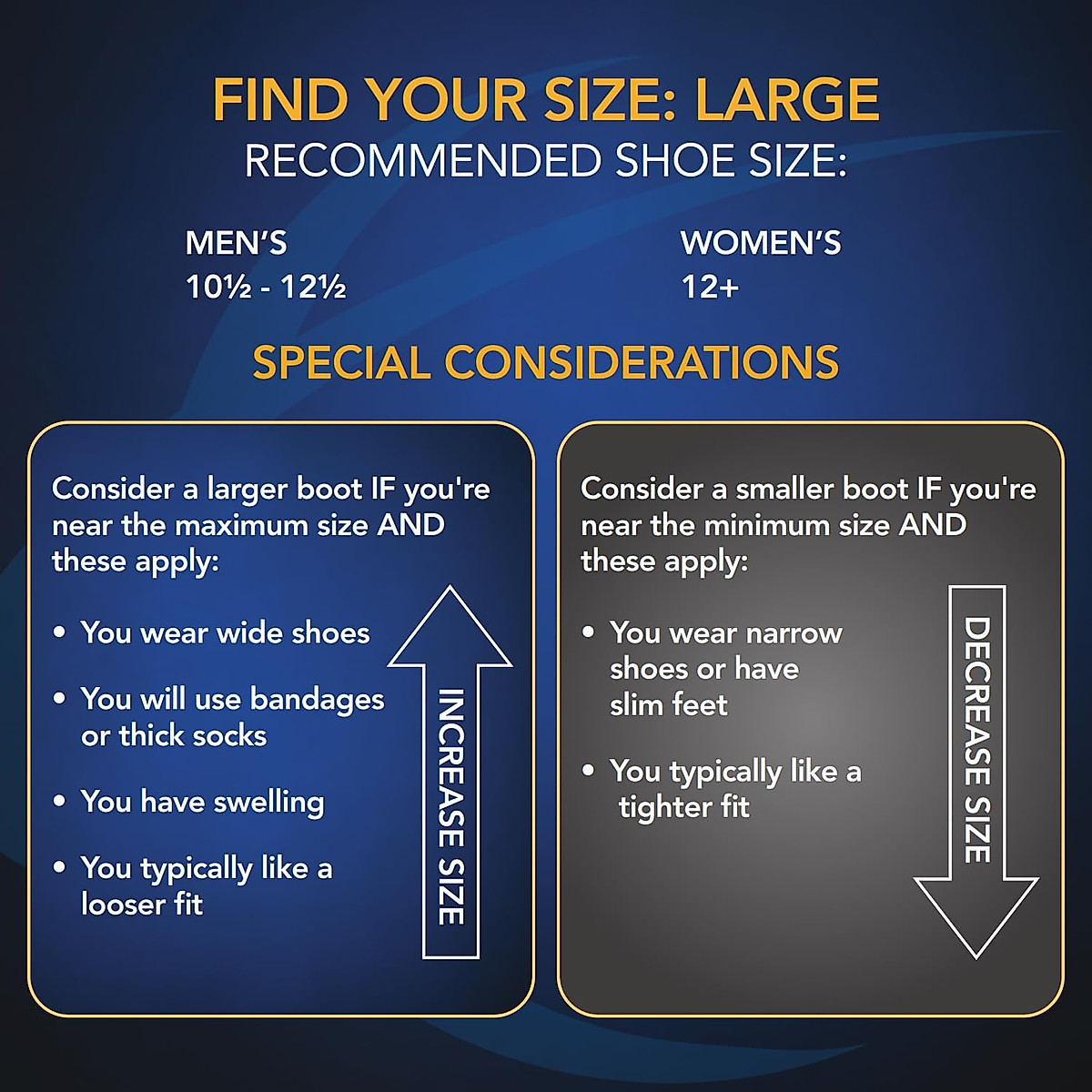 United Ortho Short Air Cam Walker Fracture Boot, Large, Black