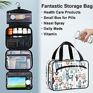 Naanle First Aid Bag Ethnic Llama Alpaca Empty Medium Medicine Storage Bag Emergency Treatment Medical Bags Travel Medicine Bag Pill Bottle Organizer for Vitamin Supplement