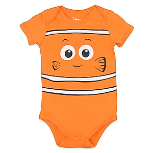 Disney Pixar Newborn Baby Boys 5 Pack Bodysuits 3-6 Months