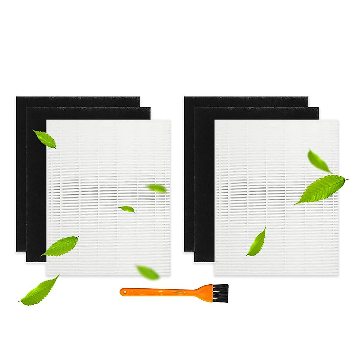 B-Life compatible with AP-1512HH Air Purifier Replacement Filter Set for Coway Airmega AP-1512HH and and Airmega 200M air Purifier, 2 HEPA and 4 Carbon Filters Compared to Part #3304899