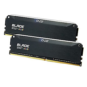 OLOy DDR4 RAM 16GB (2x8GB) Blade Aura Sync RGB 3200 MHz CL16 1.35V 288-Pin Desktop Gaming UDIMM (MD4U0832162BRKDE)