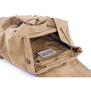 Gootium 21101KA Specially High Density Thick Canvas Backpack Rucksack,Khaki