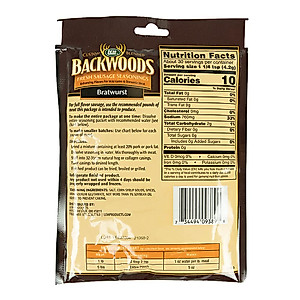 Backwoods Bratwurst Fresh Sausage Seasoning, 5 Lbs.