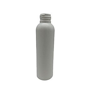 Natural Farms 4 oz White Cosmo Plastic Bottles -12 Pack Empty Bottle Refillable - BPA Free - Essential Oils - Aromatherapy | Black Flip Top Snap Cap - Made in the USA
