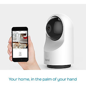 Kami Home Security Camera System 1080P HD Indoor Smart Cam, Motion-Activated with 2.4G/5G Dual-Band Wi-Fi, YI Home APP - Compatible with Alexa and Google Assistant