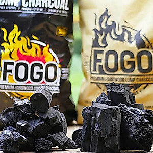 Fogo FHWC35LB 35-Pound All Natural Premium Hardwood Lump Charcoal Bag, Black (FP35)