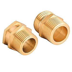 M MINGLE Garden Hose Filter for Pressure Washer Inlet Water, Garden Hose Adapter, with 10 Washers