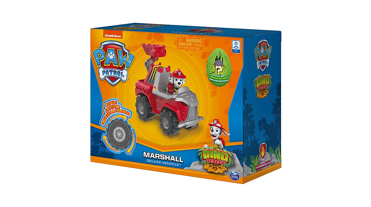 PAW Patrol Dino Rescue Marshall Vehicle with Mystery Dino Figure