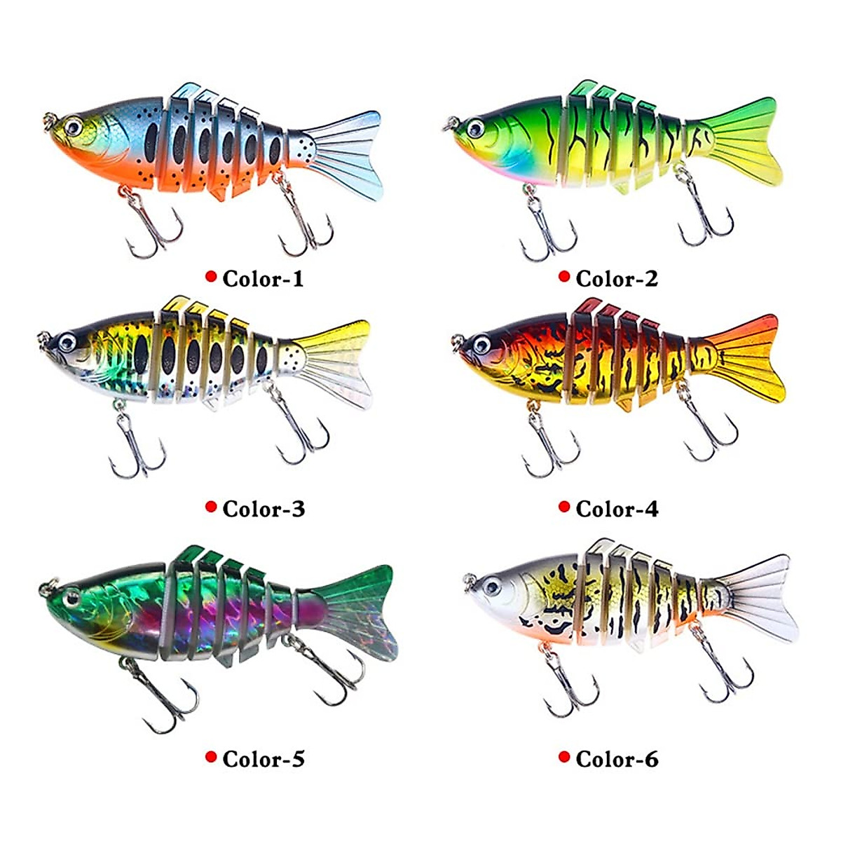 Grebest Fishing Lures,10cm 15.6g Plastic Artificial Lifelike Fake Lure Fishing Tackle Tools Accessory for Fishing Enthusiast Fishing Lovers Bass Trout Fishing 5 One Size