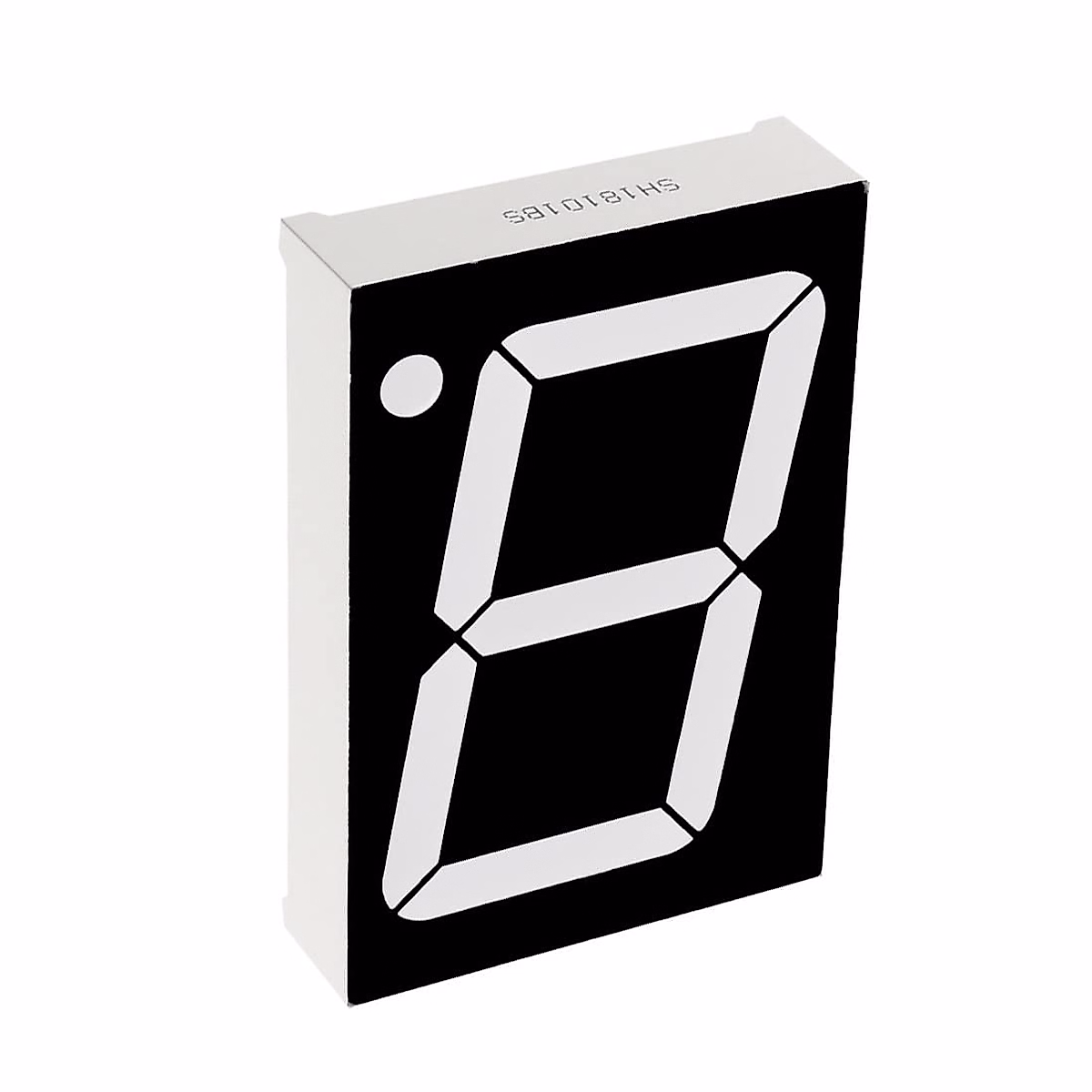 uxcell Common Anode 10 Pin 1 Bit 7 Segment Display 2.2 x 1.5 x 0.43 Inch 1.8" Red LED Display Digital Tube