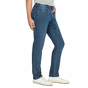 Buffalo David Bitton Men's Axel 5 Pocket Slim Stretch Jean (40W x 34L, Light Blue)