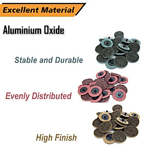 Coceca 48pcs Sanding Disc 2 Inch Quick Change Discs for Die Grinder with 1/4'' Holder Surface Conditioning Disc