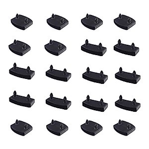 XIAONAN 20Pcs 53mm x 9mm Plastic Bed Slat Cover Replacement Holders End Caps+Centre Caps for Holding Securing Wooden Slats Bed Base,10pcs End Caps + 10pcs Centre Caps