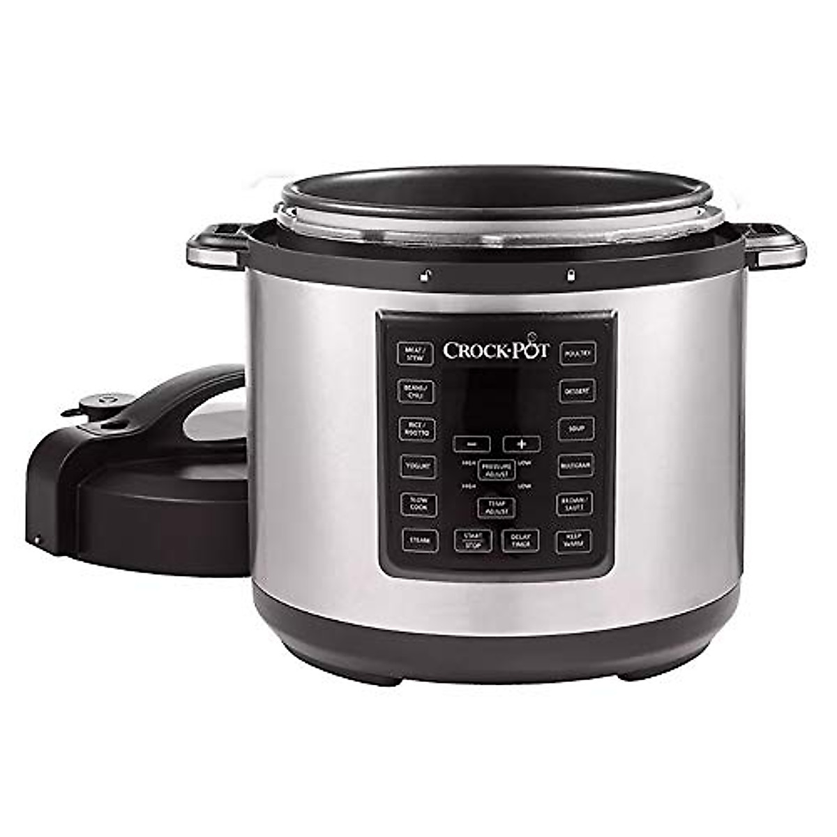 Crock-Pot 2100467 Express Easy Release | 6 Quart Slow, Pressure, Multi Cooker, Stainless Steel