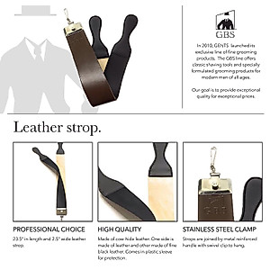 G.B.S Men’s Wet Shaving Kit Shaving Stainless Steel Razor Wood Handle with Case Synthetic Badger Hair Brush All-Natural Shave Soap Chrome Shaving Bowl Leather Strop Alum Block