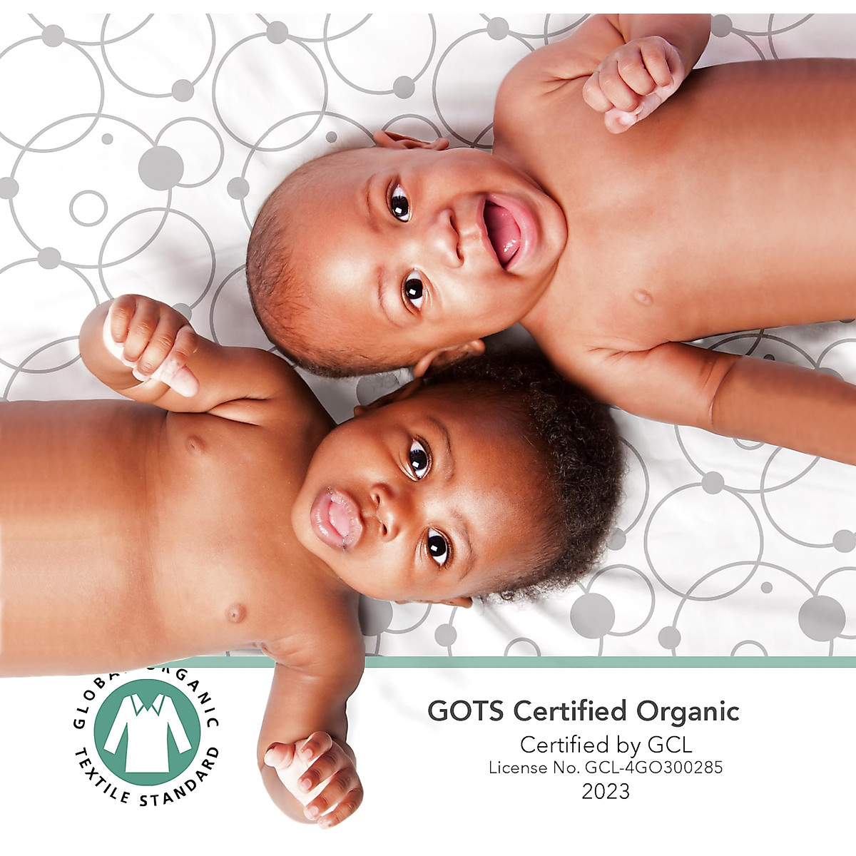 100% Organic Cotton Fitted Sheets for Graco Pack n Play, Babyletto, Pamo Babe, Hiccapop, Dream on Me, Evenflo, Baby Trend, Hygge Hush Portable/Mini Crib/Playards, Beka Bedside Bassinet 2 Pk