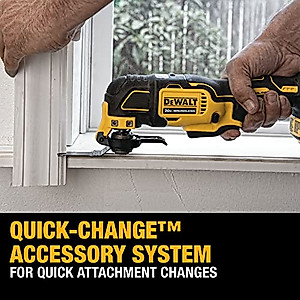 DEWALT ATOMIC 20V MAX* Oscillating Tool, Cordless, Oscillating, Tool only (DCS354B)