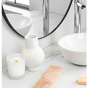 12 Pack Glass Candle Jars for Making Candles, 10 OZ Empty Candle Tins with Bamboo Lids, Bulk Clean Candle Containers Wholesale Candle Glass - Dishwasher Safe, Frosted