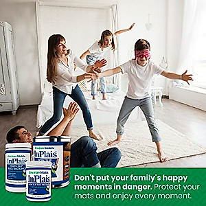 InPlais Non-Slip Area Rug Backing 1-Gallon (3.7854 Liters) Fabric & Floor Safe Latex Layer | Easy, Paint-On Application Liquid | Kitchen, Bathroom, Hallway, Living Room | Dries Quickly