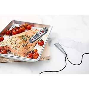 Taylor Waterproof Digital Instant Read Meat Food Grill BBQ Kitchen Cooking Thermometer, Comes with Sleeve Extender and Lanyard