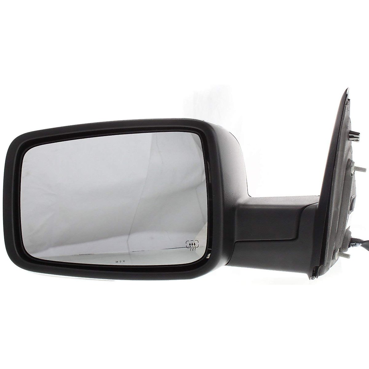 Kool Vue Left Power Heated Door Mirror Compatible With Dodge Ram 1500 2009 With Signal Light, Memory & Puddle Lamp Chrome