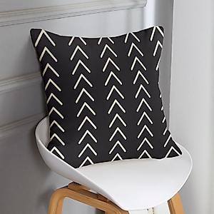 Sanwarm Throw Pillow Covers Home Decor Set of 4 Camouflage Dot Abstract Paint Black Pillow Cases Decorative 18 x 18 Inches Outdoor Cushion Couch Sofa Pillowcases