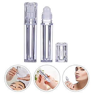 Beaupretty 10pcs Lip Gloss Tubes Empty Lip Gloss Containers Plastic Clear Mini Refillable Lip Balm Eyeliner Mascara Bottles Reusable Lipstick Wand Transparent