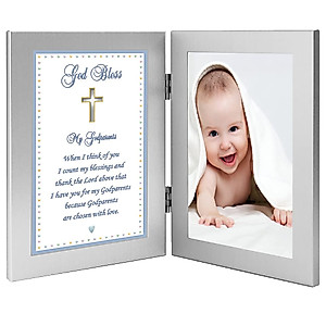 Godparents Gift from Godson, Sweet Poem Frame - Add 4x6 Inch Photo