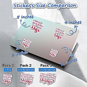 Miraki Easily Distracted By Dogs Sticker, Dog Lover Sticker, Funny Pet Stickers, Dog Rescue Stickers, Water Assitant Die-Cut Vinyl Dog Mama Decals for Laptop, Phone, Water Bottles, Kindle Sticker