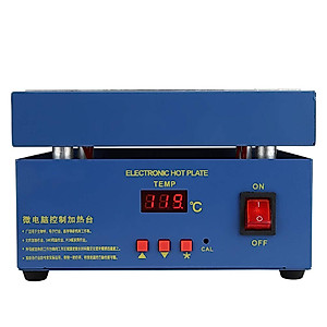 Heating Station, 200x200mm LED Microcomputer Electric Heating Plate Preheating Station 110/220V AC 800W Hot Plate PCB Preheat Oven for Soldering Station Welder (US)