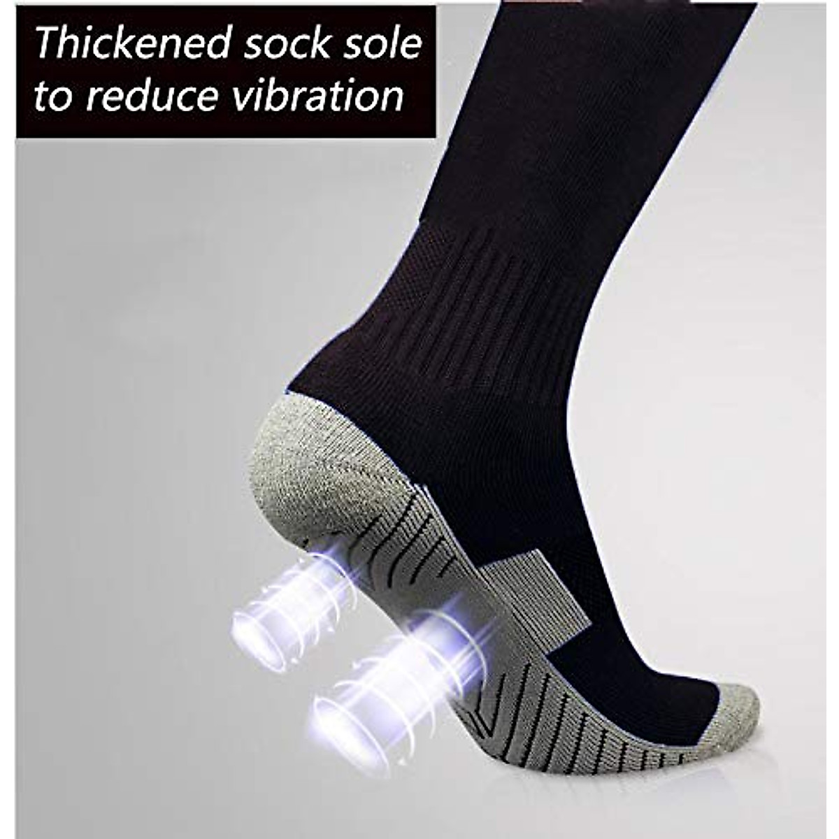 LingTu Soccer Socks 3 Pairs Team-Sport Knee High Breathable Football Socks for Men Youth Kids Boys