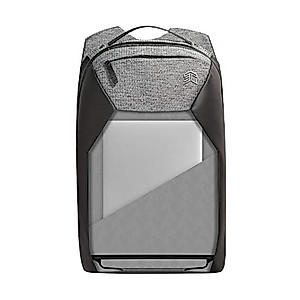 STM Myth 28L Backpack - Durable, Stylish, and Laptop Backpack for Men and Women with Pockets - Fits 15" Laptop and 16" MacBook Pro with Laptop Protection - Granite Black (stm-117-187P-01)