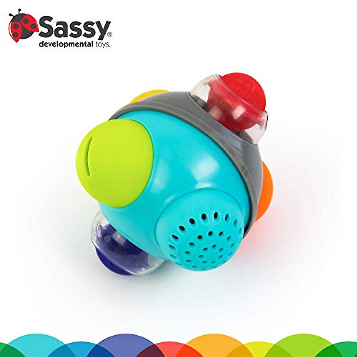 Sassy Rain Shower Bath Ball STEM Bath Toy, 6+ Months