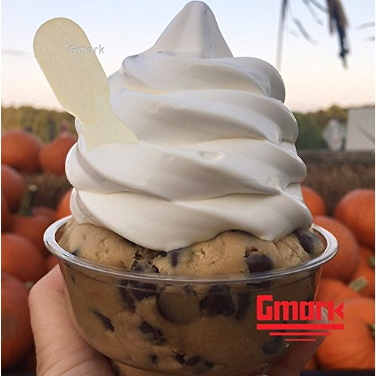 Gmark Wooden Ice Cream Spoons 100pc - Tasting Spoons, Ice Cream Sticks 3 Inches Perfect for Tasting, Sampling, Crafts 100/Bag GM1037