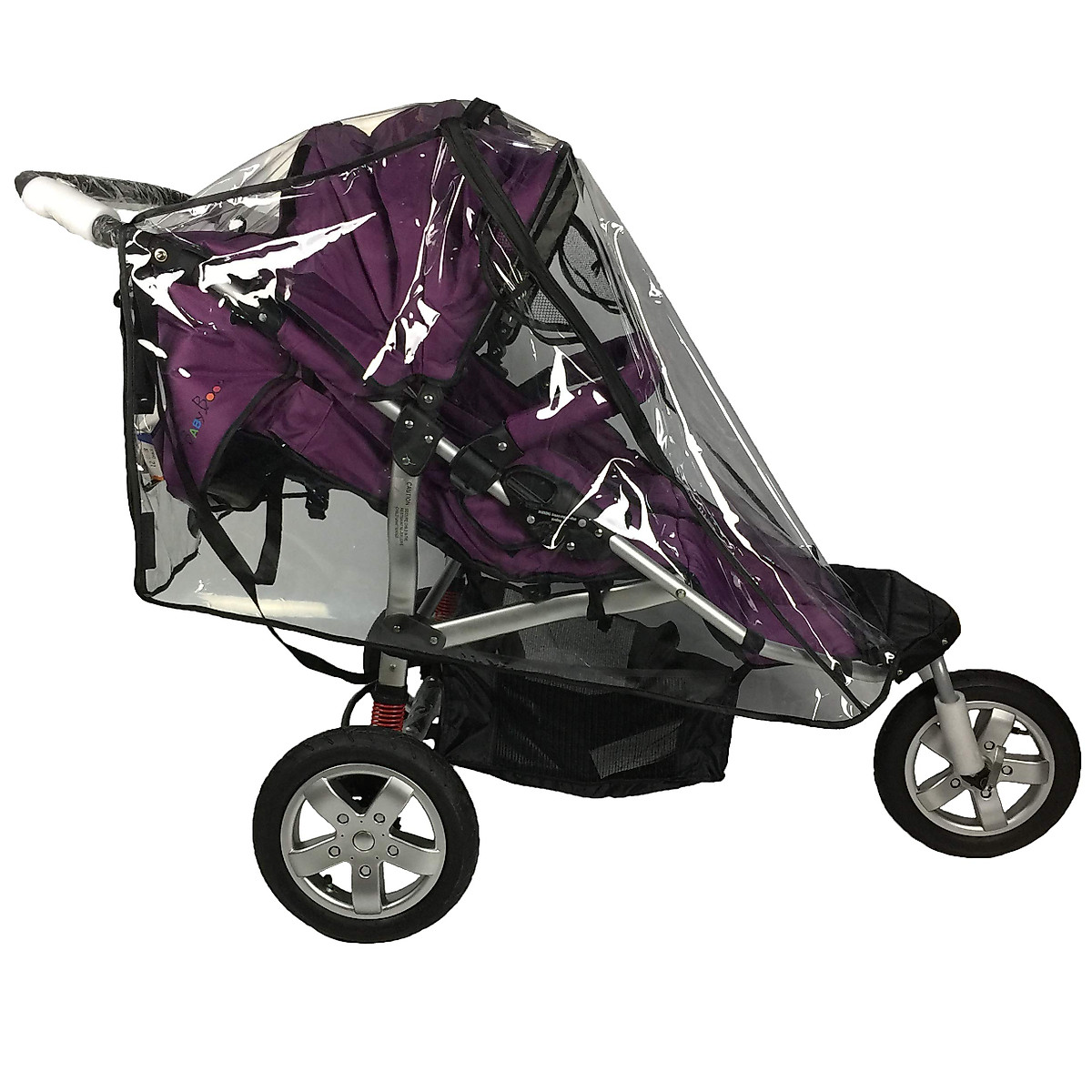 Rain Cover for Double Stroller,Universal Size Weather Shield for Side by Side Double Baby Stroller.