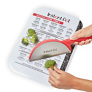 Instant Pot Official 2 Piece Cutting Mat with Cook Times, 10x14 Inch, Multicolor