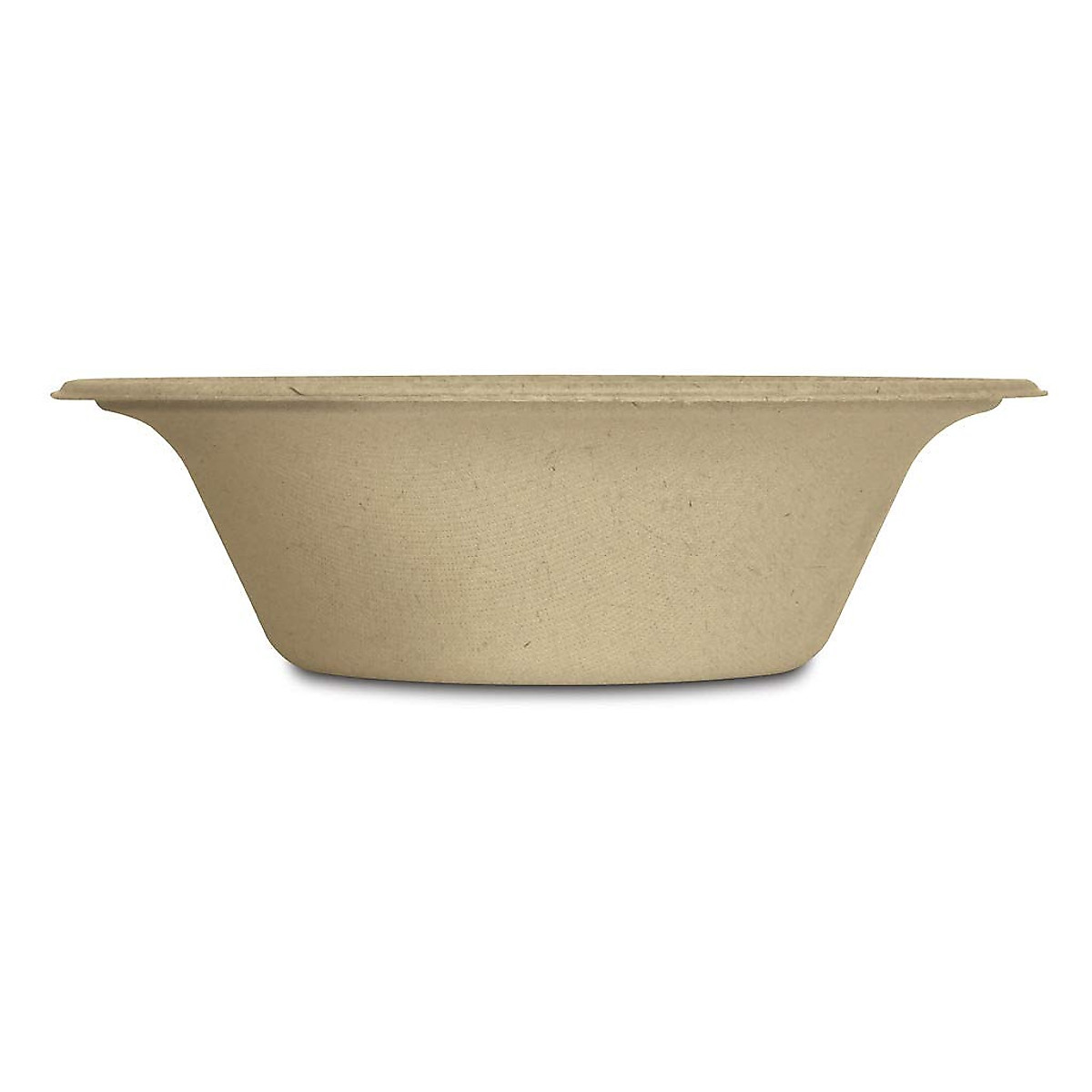 Tellus Products, Eco-Friendly (125-Count) 12 Oz Disposable Bowls - Compostable, Durable Tableware - Grown & Made in the USA - No PFAS Added (Natural Color)