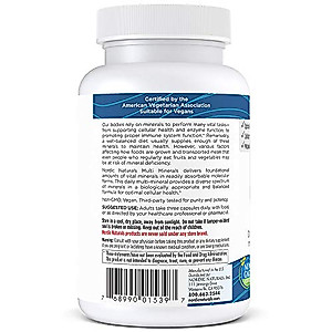 Nordic Naturals Multi Minerals Without Iron & Copper, Unflavored - 90 Capsules - 9 Essential Minerals to Support Cellular Health - Optimal Health & Wellness - Certified Vegan - Non-GMO - 30 Servings