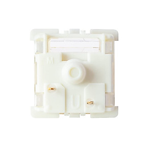 Gateron KS-9 20 Pack White Switches for Mechanical Keyboards,3-pin White-Shell Supporting SMD RGB Light