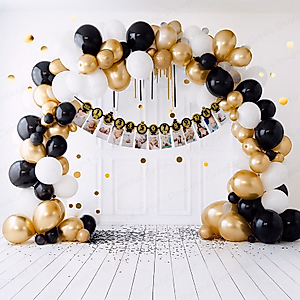 Zocakee Mr Onederful Birthday Decorations,First Year Monthly Photo Banner, Baby Shower Picture Banner