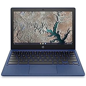 HP Chromebook 11-inch Laptop - MediaTek - MT8183-4 GB RAM - 32 GB eMMC Storage - 11.6-inch HD Display - with Chrome OS - (11a-na0030nr, 2020 Model, Indigo Blue) (Renewed)