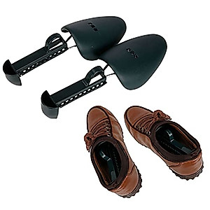 VASANA 2 Pairs Adjustable Shoe Tree Practical Shoe Stretcher Plastic Shoe Shaper Boot Holder Portable Shoe Support Keeper for Men