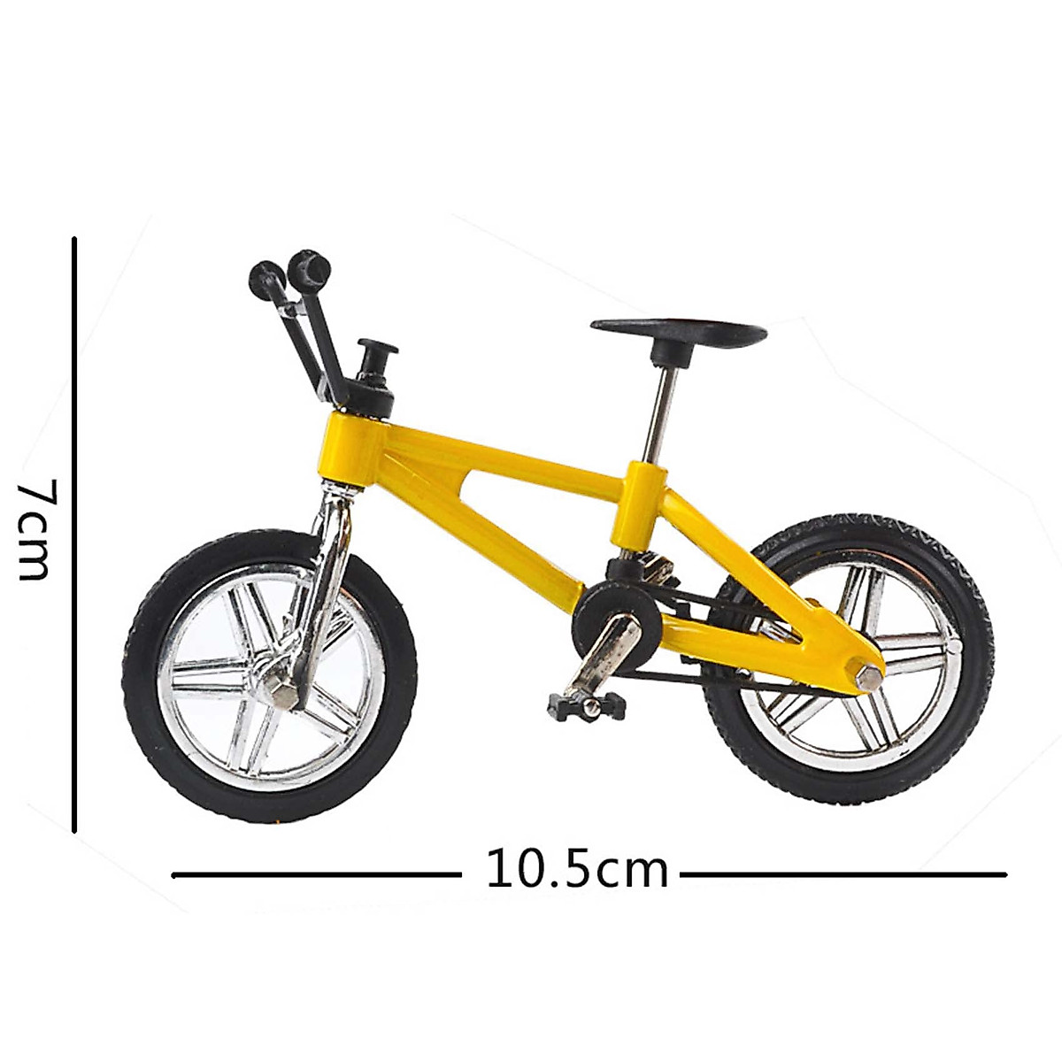 LAFEINA Mini Bike Bicycle Accessories Model Toys for 1/10 Scale RC Crawler Car SCX10 TRX4 Tamiya CC01 D90 D110 (Green)