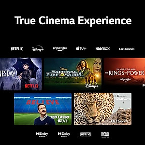 LG B3 Series 55-Inch Class OLED Smart TV OLED55B3PUA, 2023 - AI-Powered 4K TV, Alexa Built-in, Black