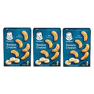 Gerber Graduates BANANA COOKIES 5oz. (Pack of 3)