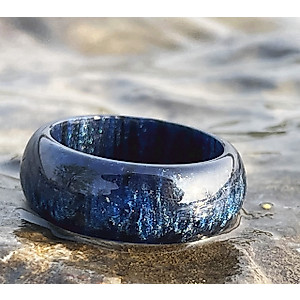 GonBeTexti Acrylic Rings for Women and Girls, Stylish, Shining, Colorful And Luxurious Rings. (Sapphire Blue, 9)