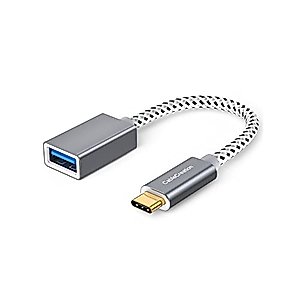 CableCreation USB to USB C Adapter(0.5FT/0.15M), USB C OTG Cable,Type C to USB A Female Connector Compatible with MacBook Pro Air,iPad Mini/Pro,XPS,Galaxy S22