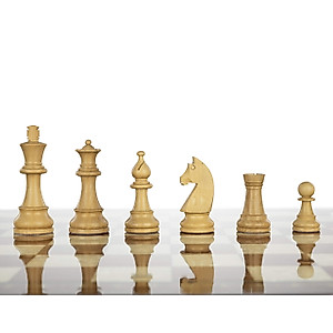 Staunton Classic Wooden Chess Pieces-Chessmen Weighted,Felted King Collector Edition Premium (3.75)