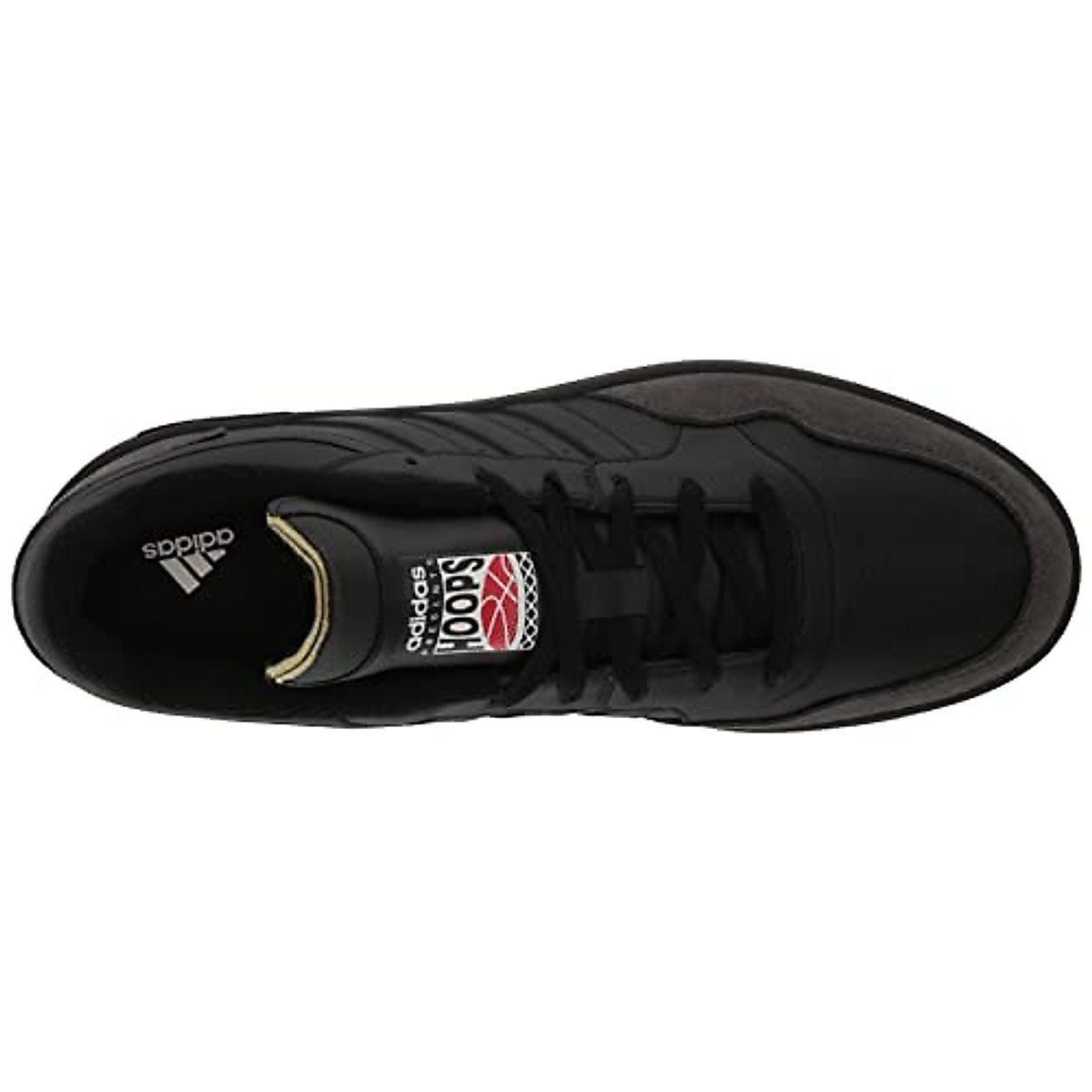 adidas Men's Hoops 3.0 Low Basketball Shoe, Black/Black/Carbon, 10