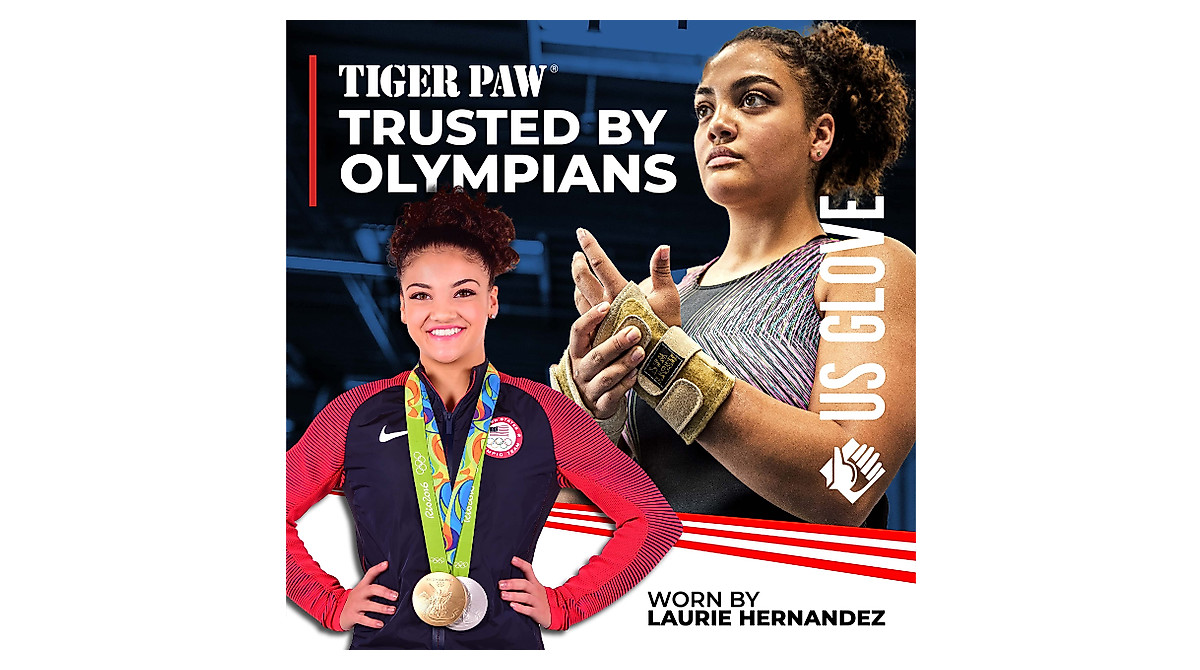 Tiger Paw Gymnastics Wrist Supports - USA Made Competition Guards